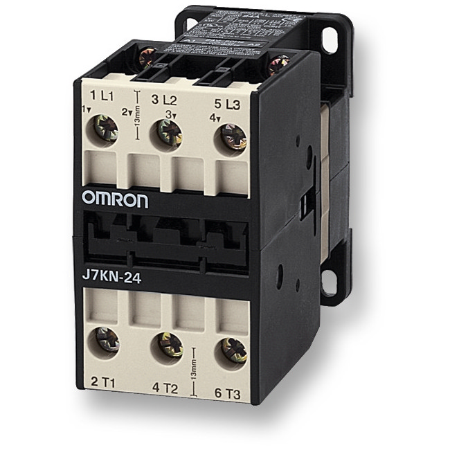 Omron Low Voltage Switchgear Contactor, 3-pole, 24A/11kW AC-3 (50A AC1 ...