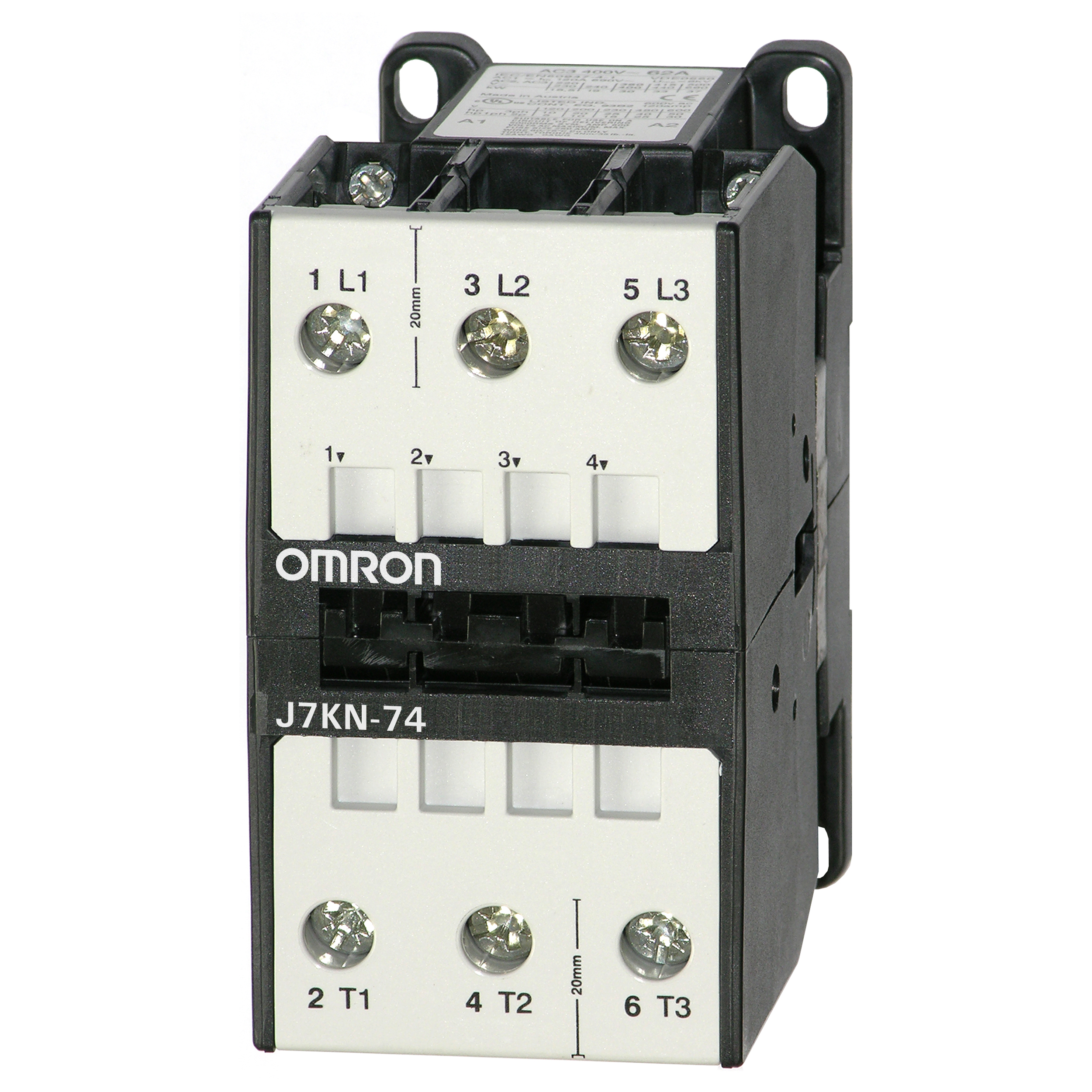 Omron Low Voltage Switchgear Contactor, 3-pole, 74 A/37 kW AC-3 (130 A ...