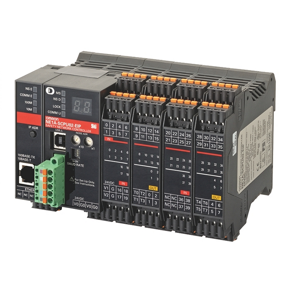 Safety network controller, 16x PNP inputs, 8x PNP outputs, 4x test ...