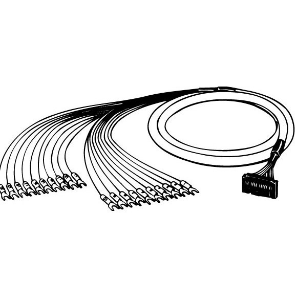 Omron Programmable Controllers I/O connection cable, MIL20 to fork ...